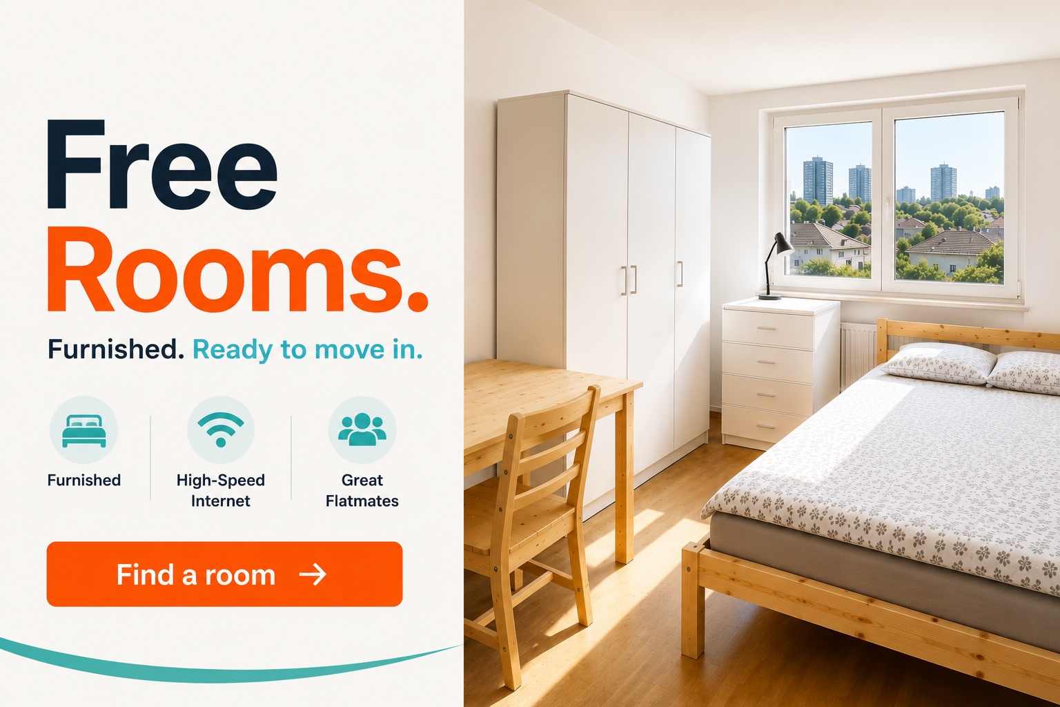 Free Rooms - WG Zimmer, Shared Apartments